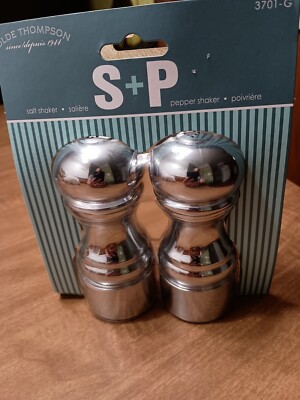 Olde Thompson Salt And Pepper Shaker Set 4” Tall Made 3701-G | eBay