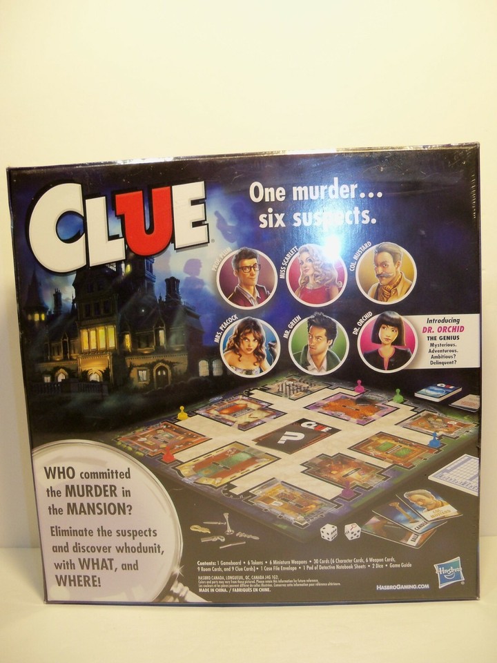 HASBRO Clue Board Game -The Classic Mystery Game New | eBay