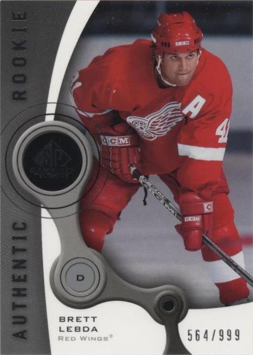 2005-06 SP Game Used Edition - Authentic Rookies Brett Lebda #105 /999 ...
