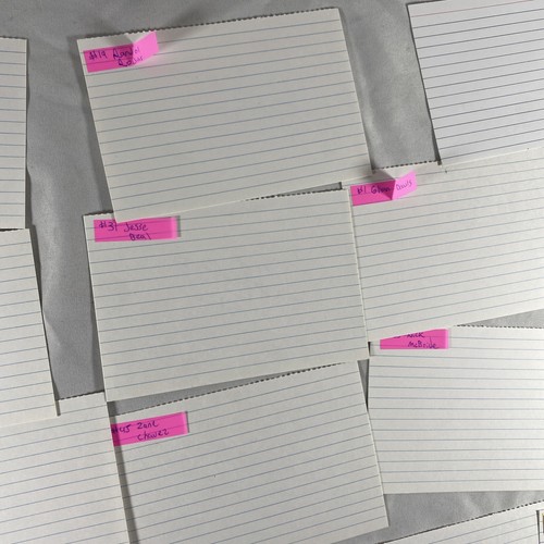 Huge Lot Of Frederick Keys Autographed Index Cards Baltimore Orioles ...