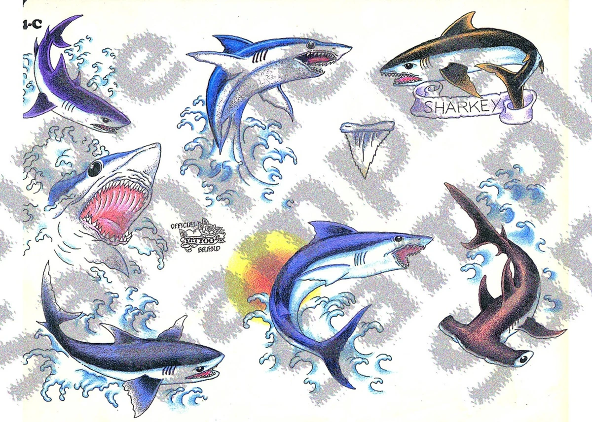 Color Tattoo Flash Sheets