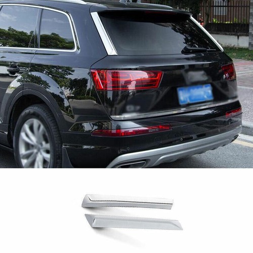 >For Audi Q7 2016 2017-2021 2022 ABS Chrome Rear Wing Side Spoiler ...