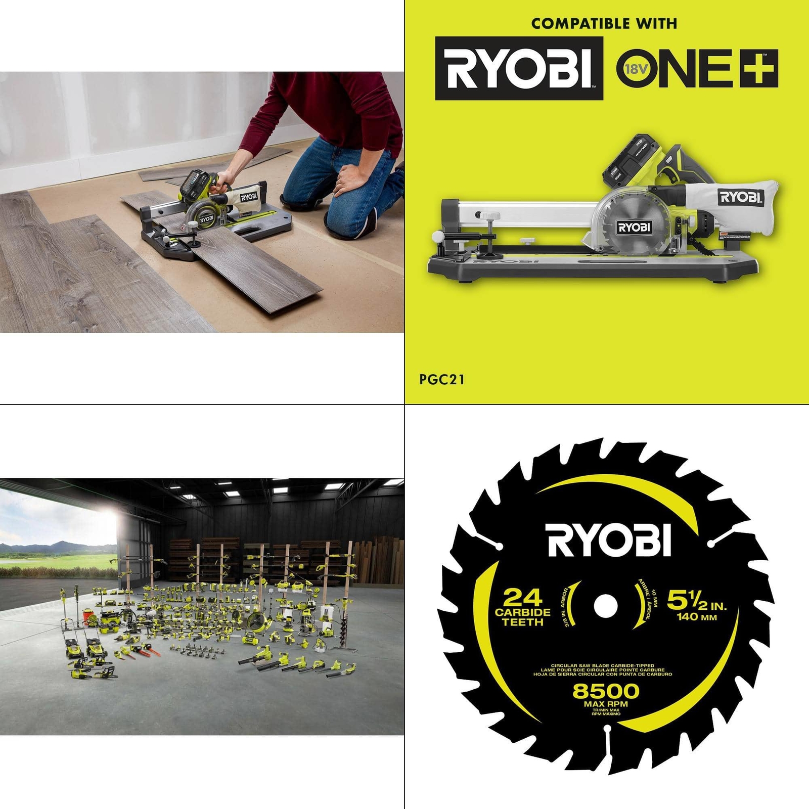 Ryobi 5 1/2 24T Carbide Flooring Blade 10mm Arbor A06f551 for sale ...