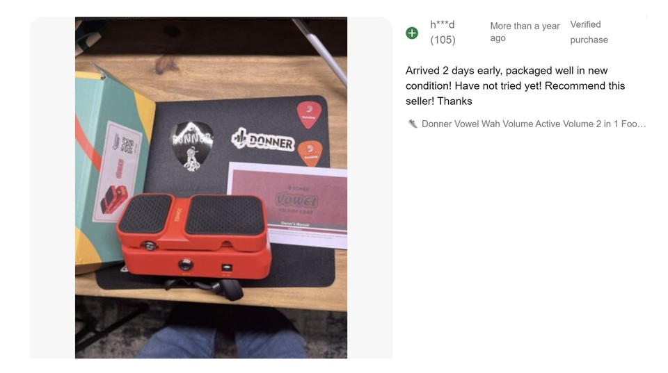 Donner Vowel 2 in 1 Wah & Volume Effects Pedal Wah Wah Active Volume ...