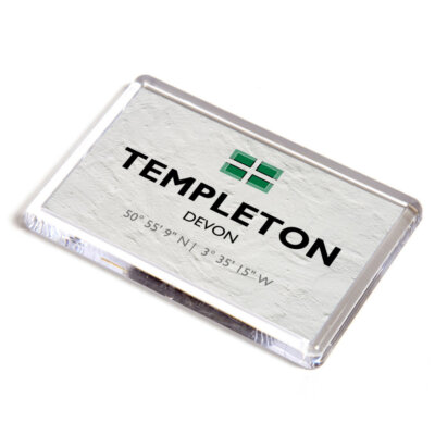 FRIDGE MAGNET - Templeton, Devon - Lat/Long SS8814 | eBay