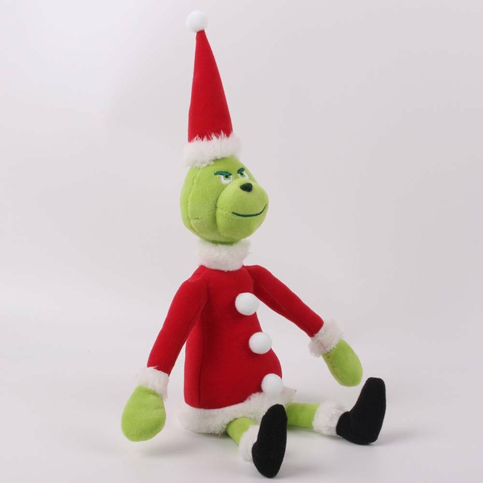 Christmas Grinch Plush Doll Soft Toy Baby Kids Stuffed Teddy Toy Xmas ...