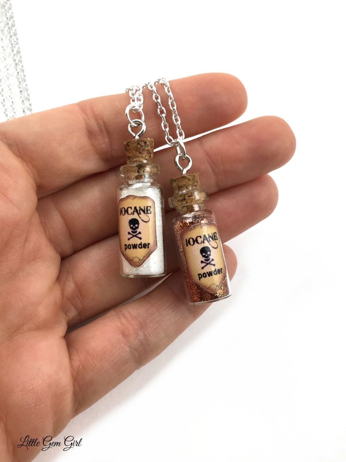 Iocane Death Potion Poison Mini Glass Bottle Necklace Princess Bride ...
