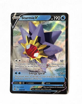 Starmie V 030/189 Ultra Rare Holo Astral Radiance Pokemon Card NM | eBay
