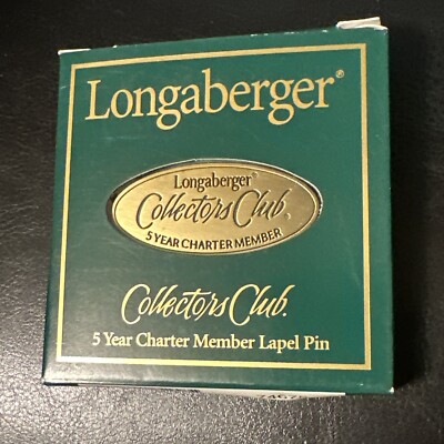 Longaberger Collectors Club 5 Year Charter Member Lapel Pin #74675 | eBay