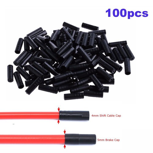 Bike Bicycle Outer Housing Gear Cable End Caps Lined Ferrules for 4/5mm ...