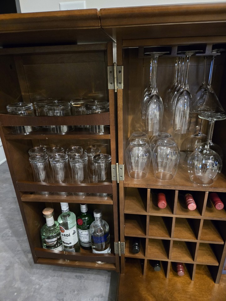 Beautiful Bar-in-a-Box Cabinet (glassware & stock sold separately) | eBay