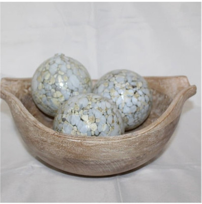 Pottery Barn Hand Blown Glass Ball Confetti Oil Candle/Diffusers. Set ...