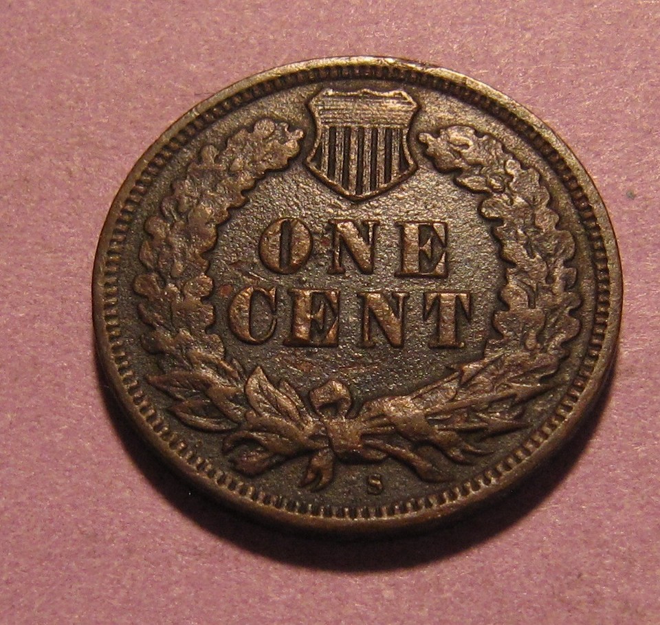 1908 S Indian Head Cent Penny - Very Fine Detail / Corroded - 83MM | eBay