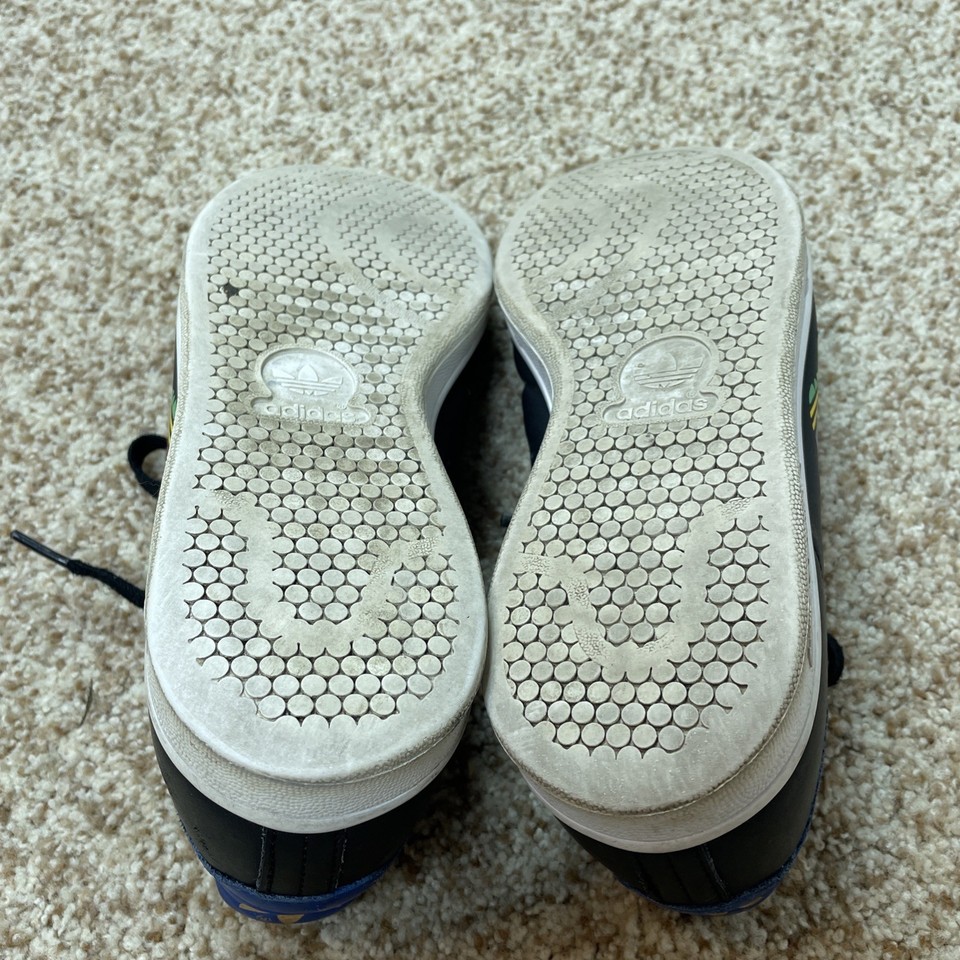 Adidas Stan Smith Black Blue Rainbow Sz 8.5 Tennis Trainer Core | eBay