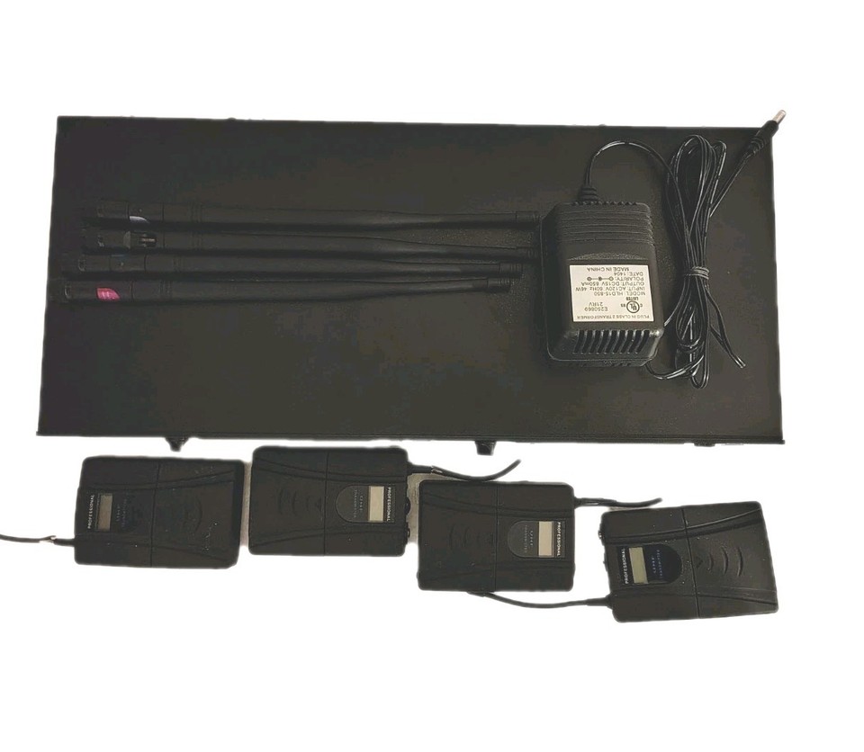 AWISCO WH-847 4X32 Channel UHF PLL Professional Wireless Lapel ...