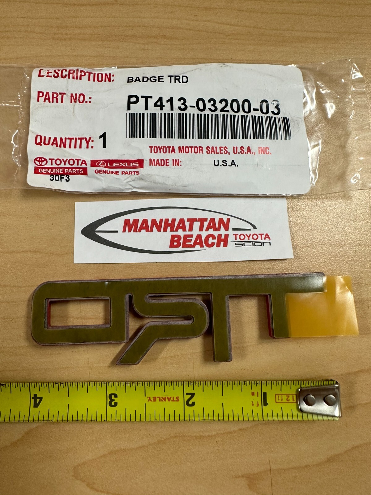 2019-2024 Toyota Camry TRD RED TRD Metal Emblem Logo PT413-03200-03 | eBay