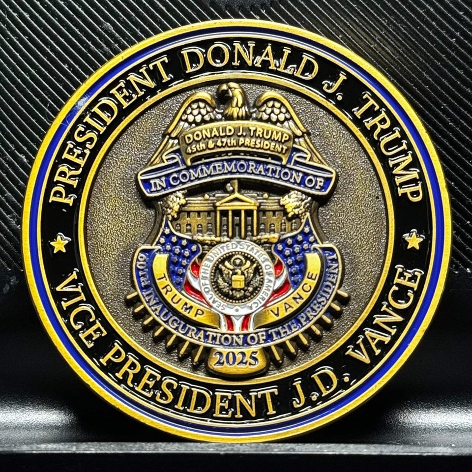 EL16-4 Trump Vance Presidential Inauguration 47 Challenge Coin MAGA | eBay