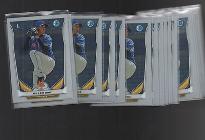 (45) COUNT LOT MILLER DIAZ 2014 BOWMAN CHROME PROSPECTS #BCP97 FREE ...