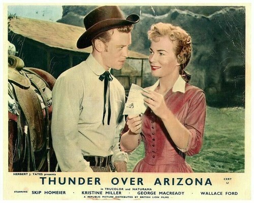 Thunder Over Arizona Original Lobby Card Skip Homeier, Kristine Miller ...