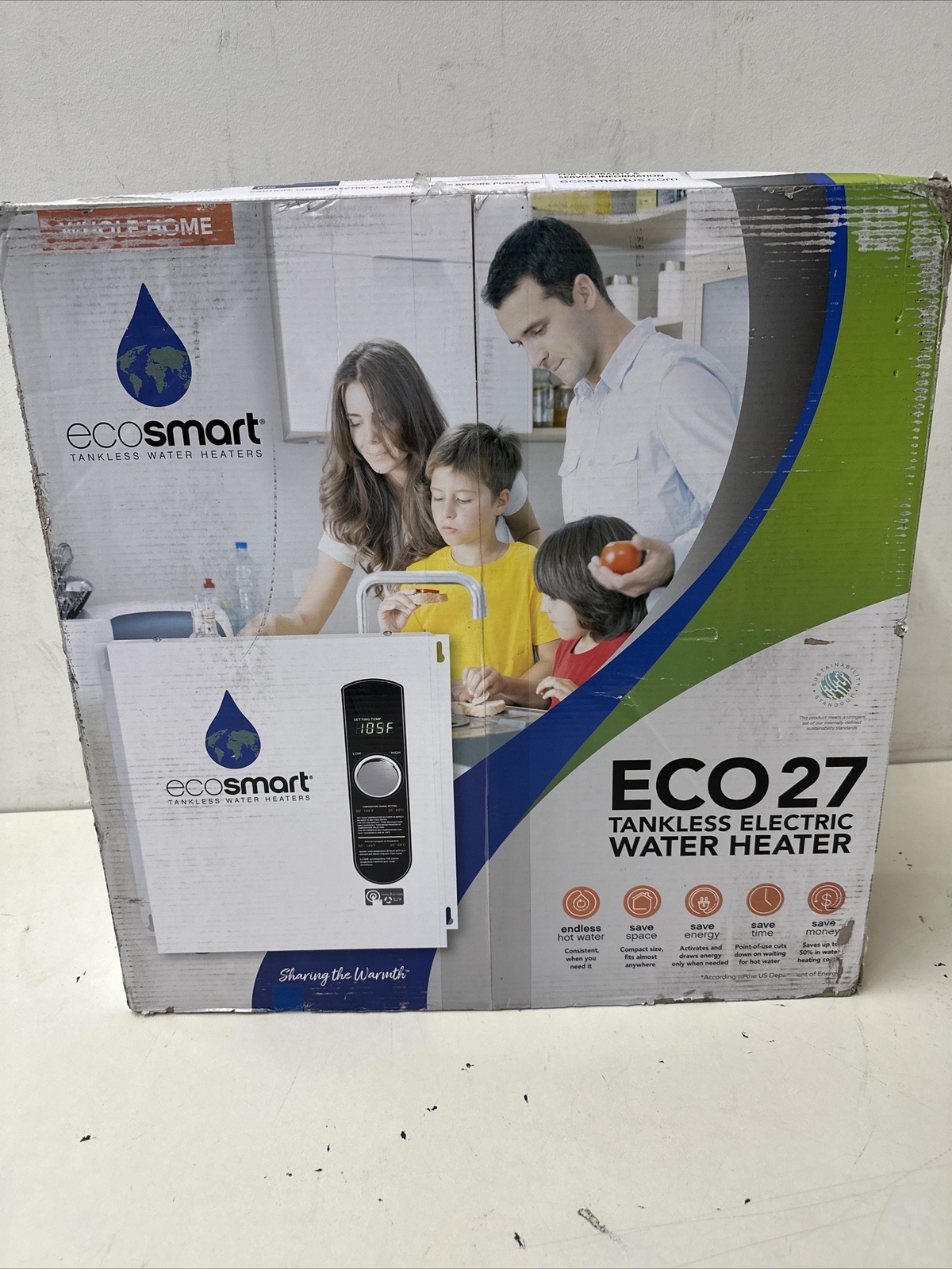 EcoSmart ECO 27 Tankless Electric Water Heater - White for sale online ...