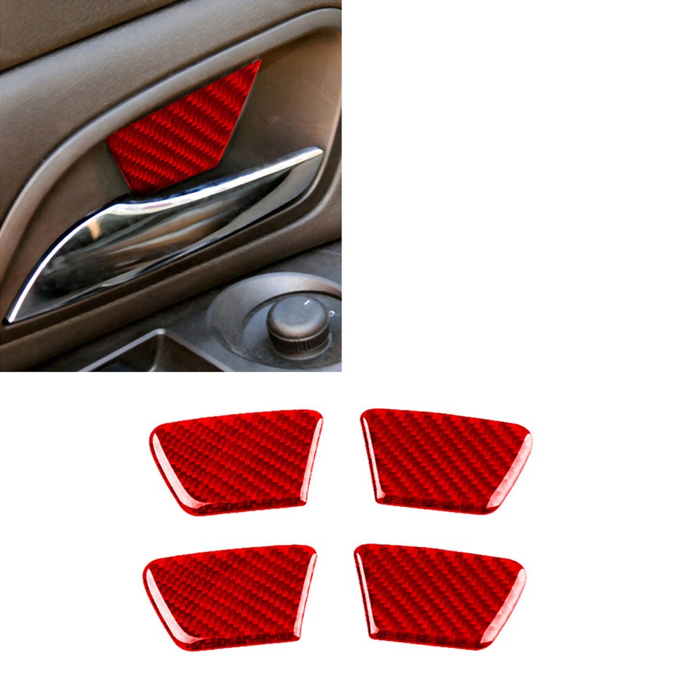 29pcs Red Carbon Fiber Full Interior Sticker Trim Set For Chevrolet ...