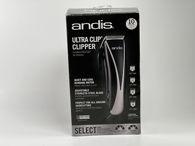 ANDIS Model 18625 Ultra Clip Adjust Blade10-Piece Home Haircut Kit Men ...