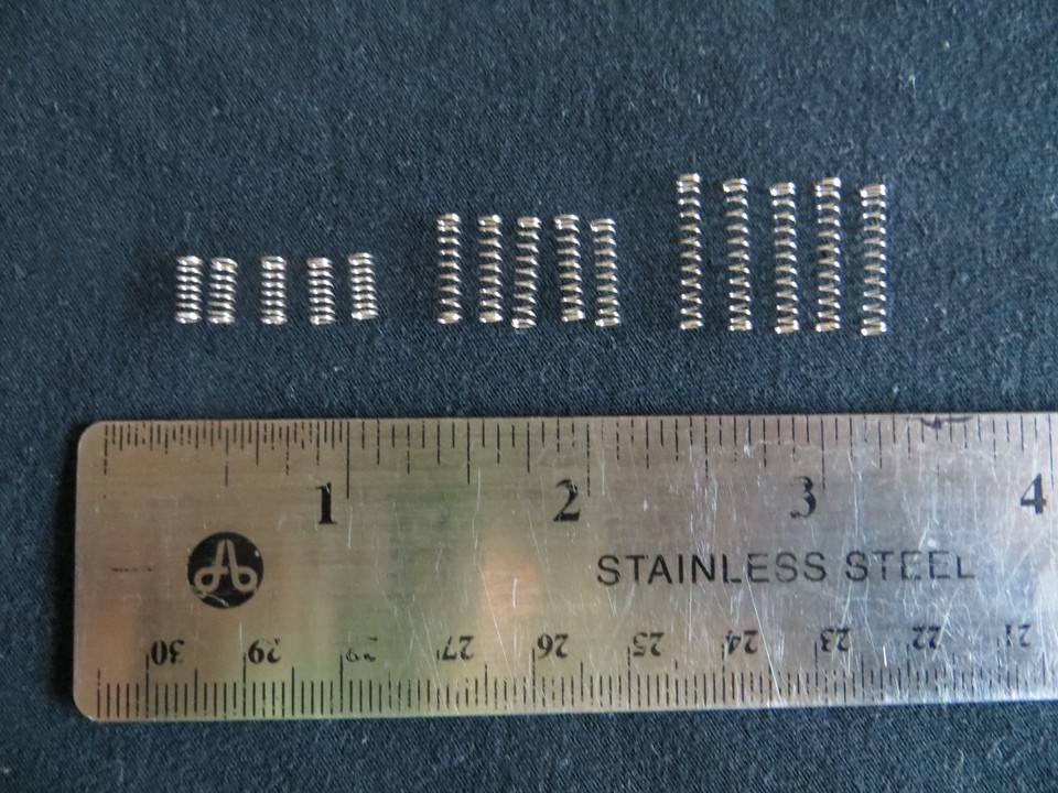 10 Piece .009 Beryllium Copper Wire Precision Springs 10mm length x 2mm ...