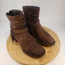 Born Suede Fredrika Black Western Style BOOTIES Sz 7m for sale online ...