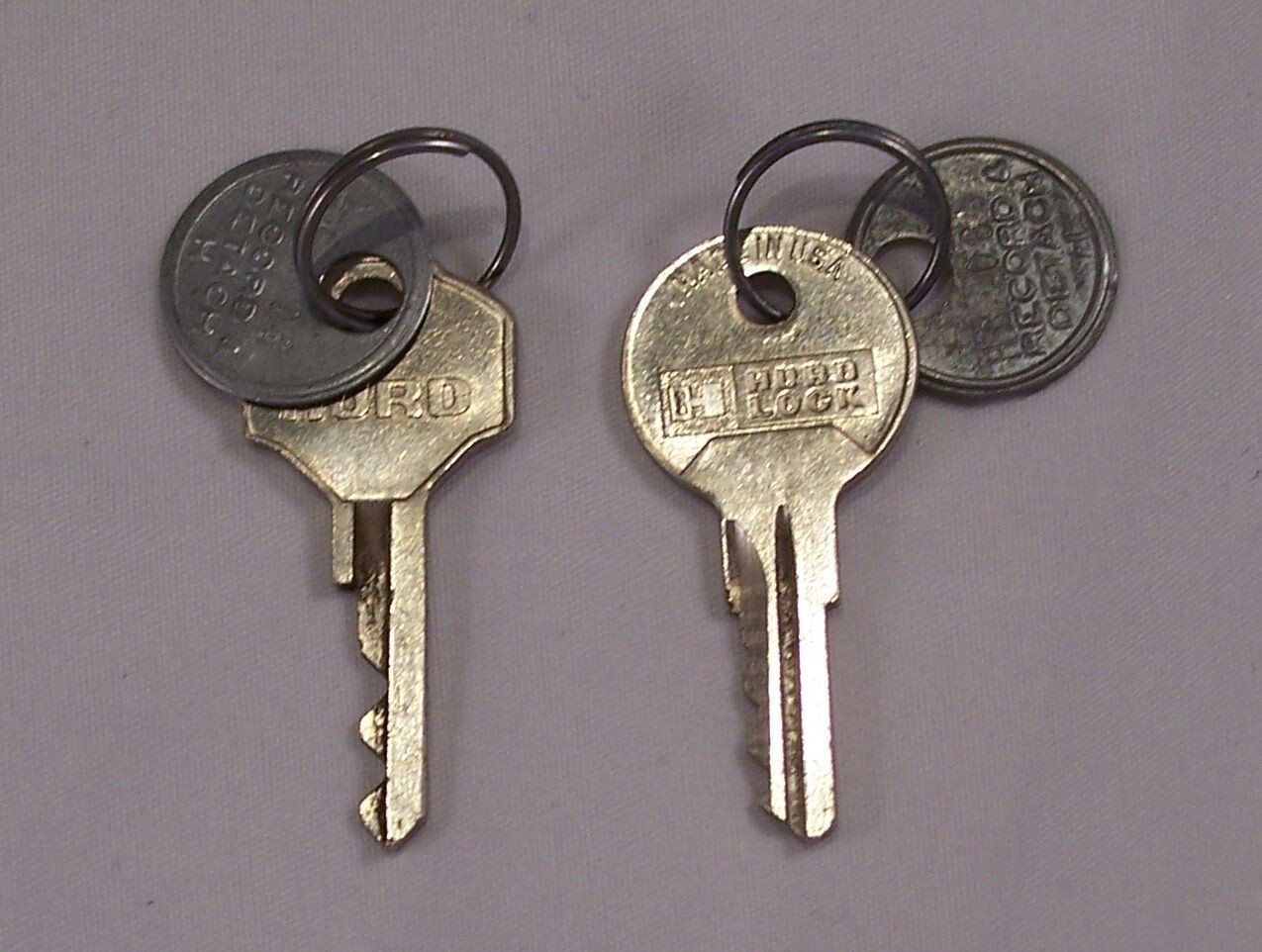 Vintage Original Hurd Keys With Record & Detach Tags FK006 & HC085 Lot ...