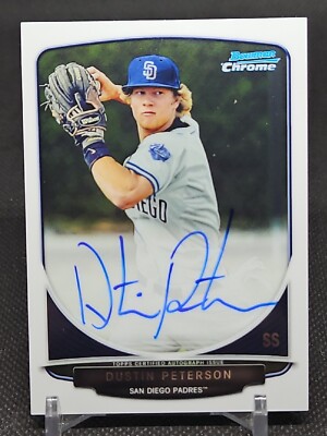 2013 Bowman Chrome Draft Draft Pick Autographs #DPE Dustin Peterson | eBay