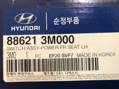 Genuine Hyundai Power Seat Switch 2009-2014 Genesis Front Seat Left ...