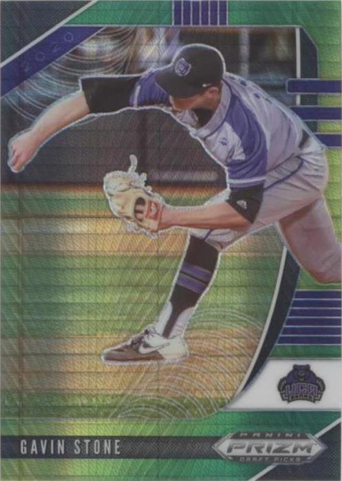 2020 Panini Prizm Draft Picks - Gavin Stone #PDP159 Green & Yellow ...