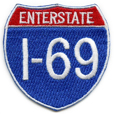 Funny Enterstate I-69 Highway Sign Logo Iron On Patch | eBay