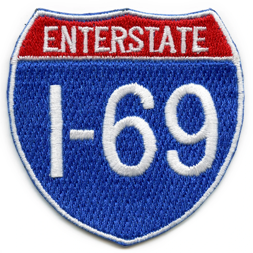 Funny Enterstate I-69 Highway Sign Logo Iron On Patch | eBay