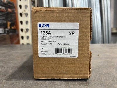 Eaton 2 Pole 125A Tenant Main Circuit Breaker CCV2125X New Open Box ...