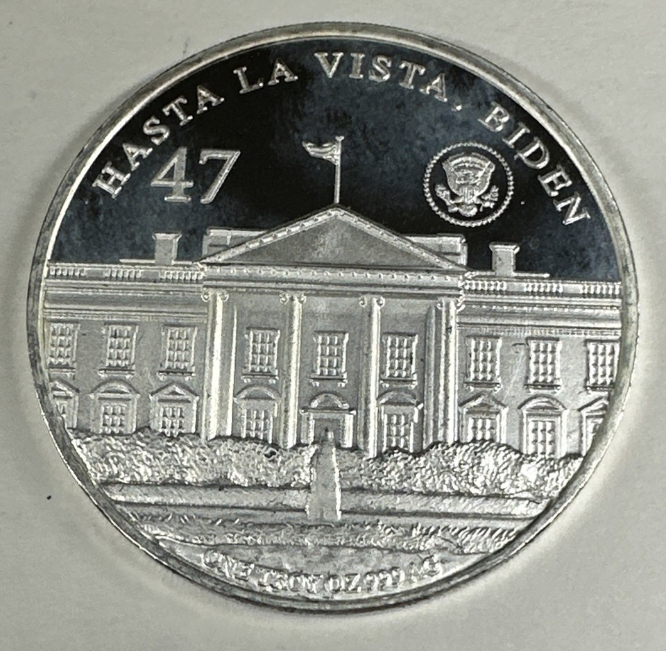 2021 Trumpinator "We'll Be Back" 2024 1 Oz. .999+ Silver Round POTUS ...