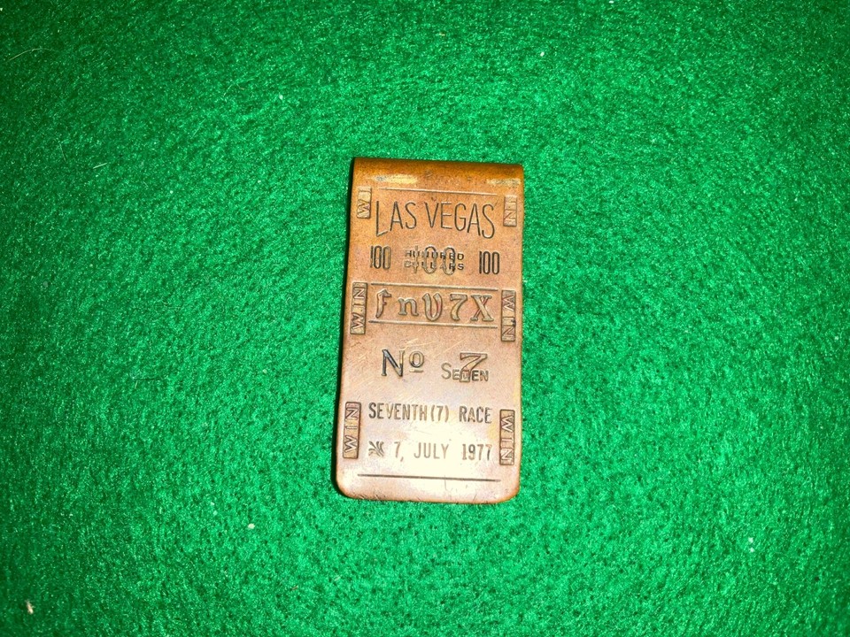 Las Vegas FnV7X Money Clip Lucky 7, July 7, 7th Race 1977 | eBay