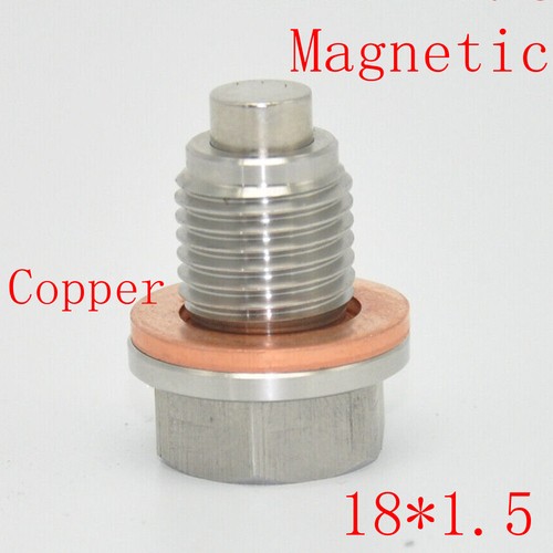M18*1.5 Stainless Steel Car Neodymium Magnetic Oil Drain Plug Copper ...