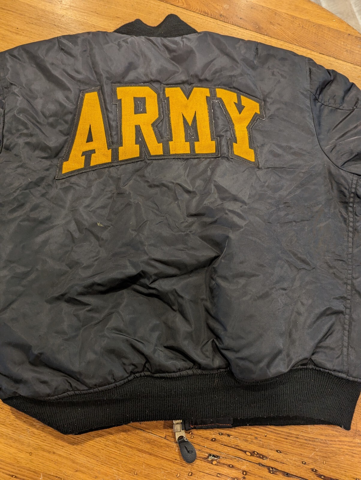 US Army Ma-1 Flight Bomber Jacket Iraq Vet Apache AH-… - Gem