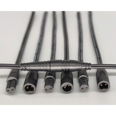 2 Pin Waterproof DC Power Connector Socket Plug 0.3mm² for CCTV Camera ...