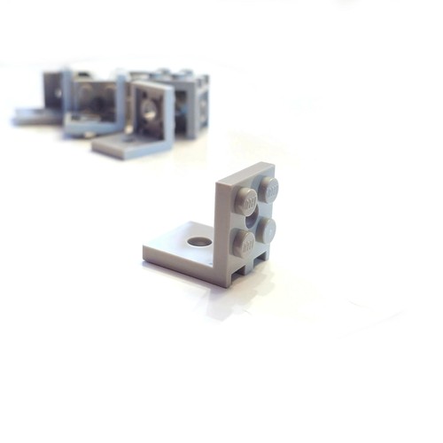 10x Light Bluish Gray Lego Bracket 2x2 - 2x2 - SNOT - 3956 | eBay