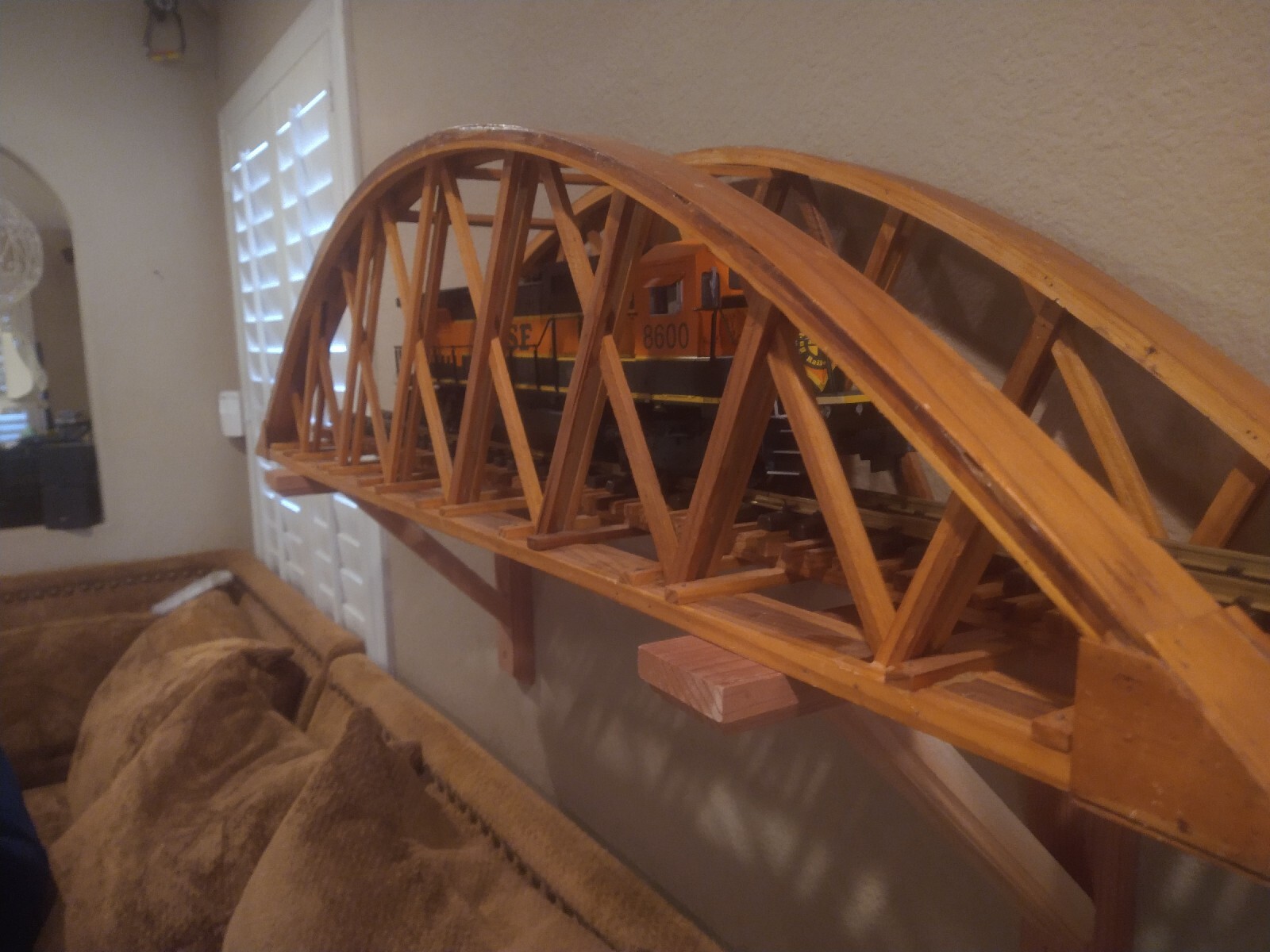 G Scale Display Arch Bridge 48"! Model Train Trestle For USA LGB MTH ...