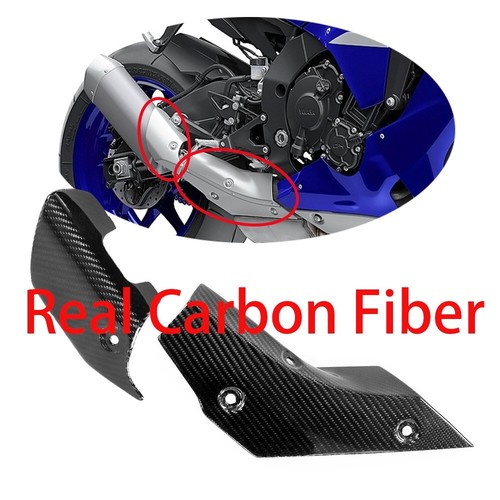 100% Real Carbon Fiber For 2015-2024 R1 Exhaust Guard Cover Heat Shield ...