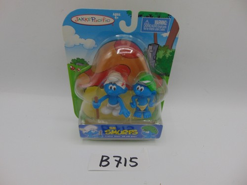 Smurfs TRACKER SMURF & WILD SMURF PVC Figure Jakks Pacific 2009 New ...