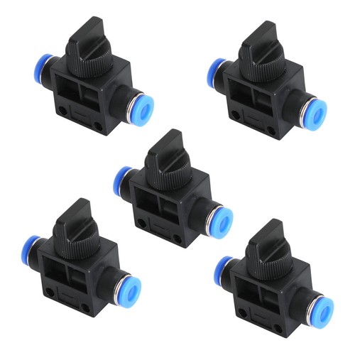 5Pcs HVFF6 T-Shaped 6Mm To 6Mm Tubing Connecter Pneumatic Flow Control ...