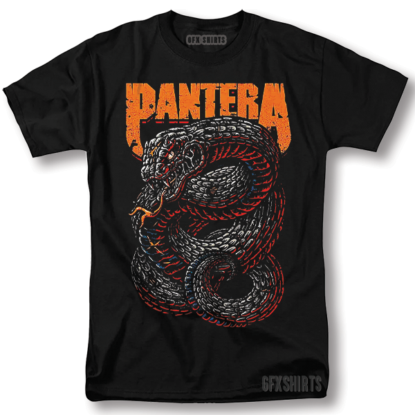 Pantera Shirt Heavy Metal Rock Merch Concert Tour Vntg Graphic T-Shirt ...