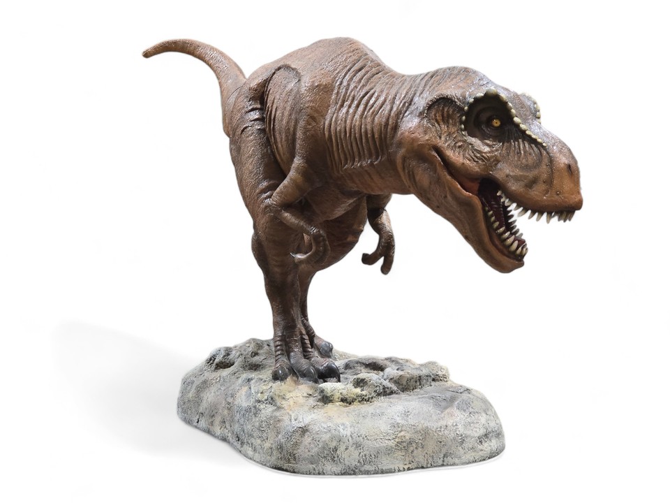 T-Rex Dinosaur Statue -Life Size10FT Long Jurassic Dino-Museum Quality ...