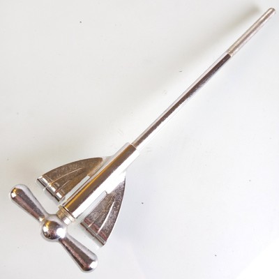 Ludwig Bass Drum Bow-Tie Tension 7"Long T-Rod+Claw Chrome Vintage50-60s ...