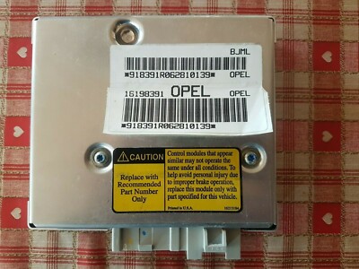 OPEL VAUXHALL SINTRA ECU ABS CONTROL MODULE 16198391 *NEW* | eBay UK
