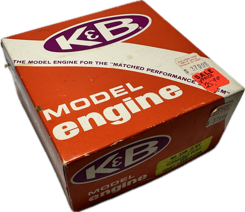 K&B .15 Vintage RC Airplane glow engine Schneurle Port w/ Perry Carb ...